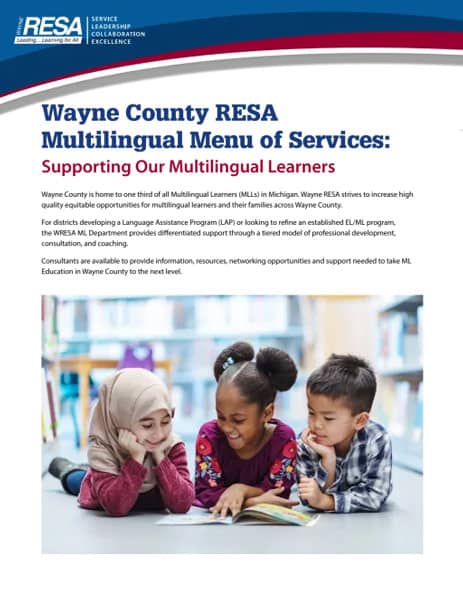 Multilingual Learner - Educational Resources - Wayne RESA Multilingual Learner - Educational Resources - Wayne RESA